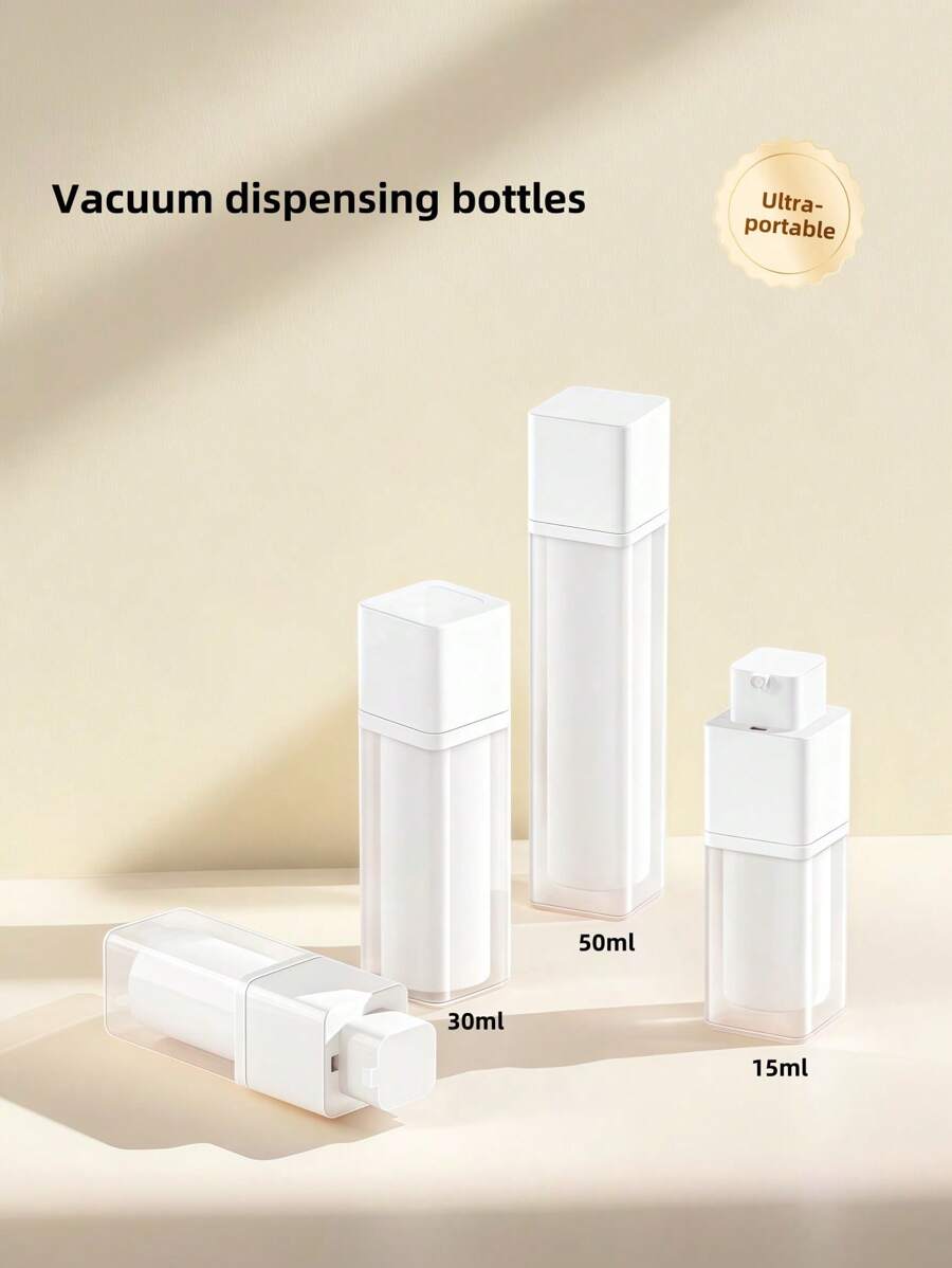 Vacuum Sealed Travel Bottle, Portable Skincare & Cosmetic Containers ...