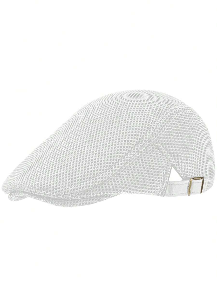 Mens Breathable Mesh Adjustable Newsboy Beret Cap Lvy Irish Hats ...