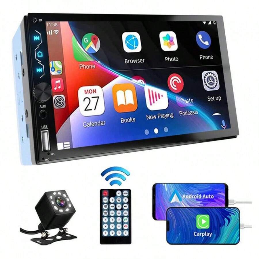 7 Inch Full HD Touchscreen Car Radio Stereo Double Din Car Video Player ...