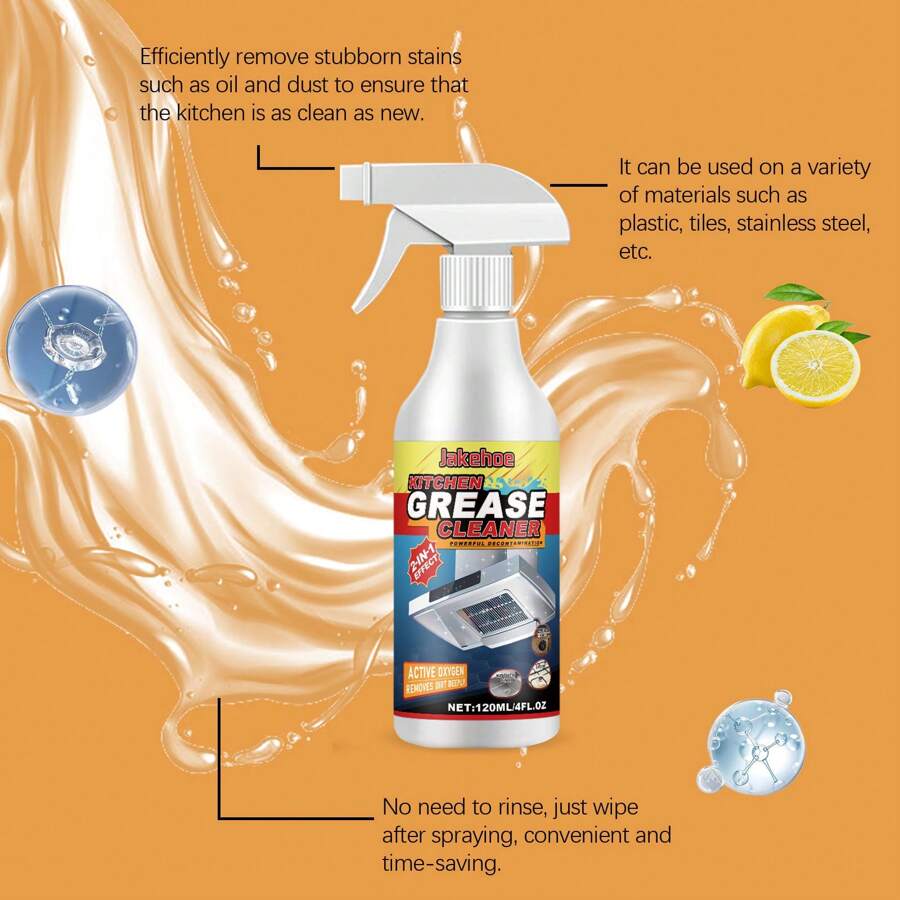 Kitchen Grease Cleaner Household Heavy Duty Grease Cleaner Kitchen ...