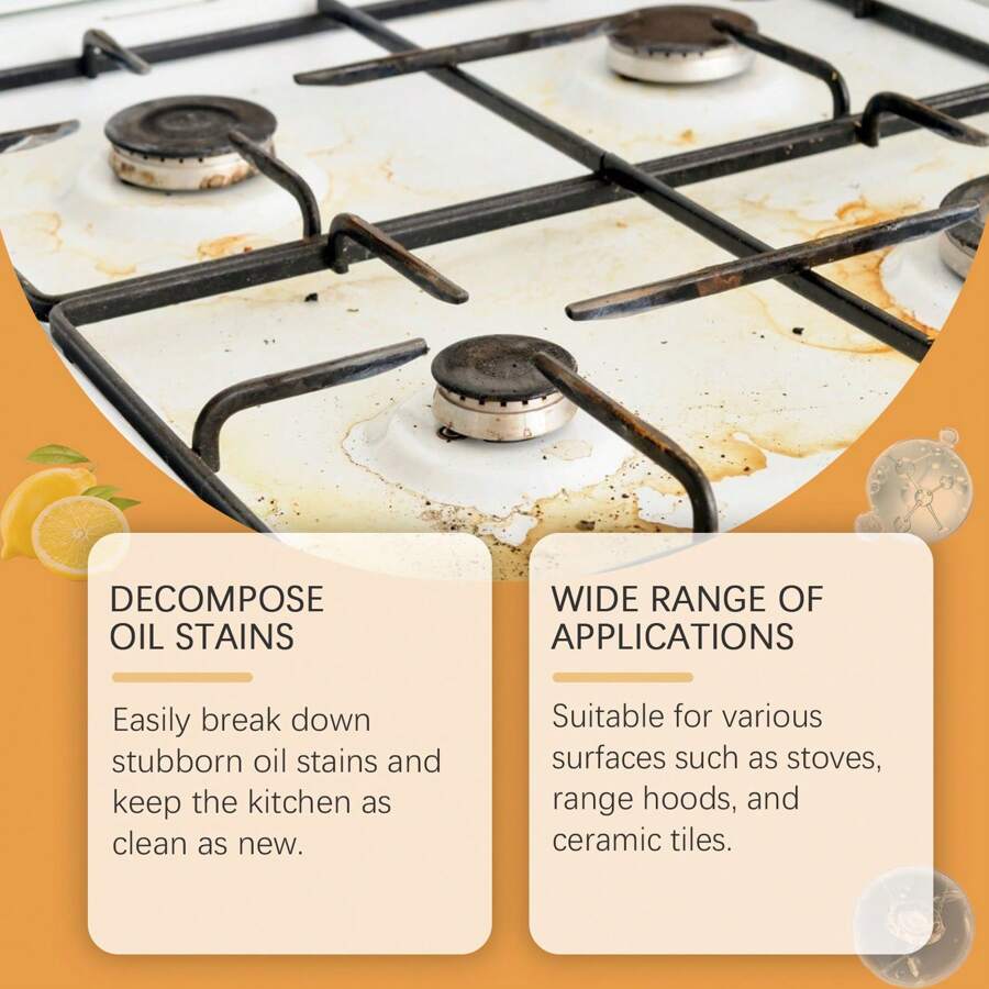 Kitchen Grease Cleaner Household Heavy Duty Grease Cleaner Kitchen ...