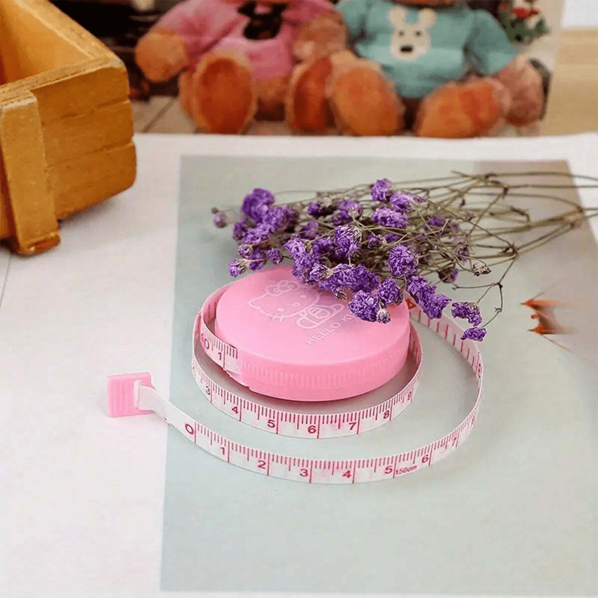 Sanrio Cat Cute Tape Measure Mini 1.5m Measure Clothes Measure Clothes ...