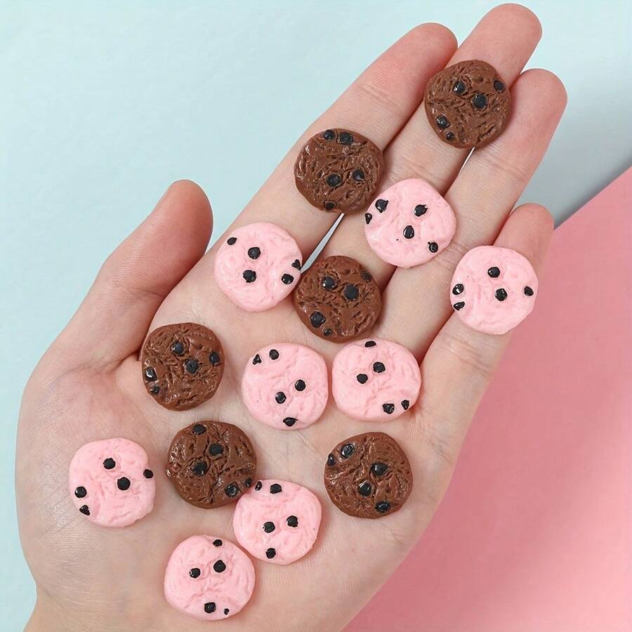 10pcs Random Color Mini Resin Cookie Model Figurines, DIY Accessories Art Crafts Supplies, Home ...