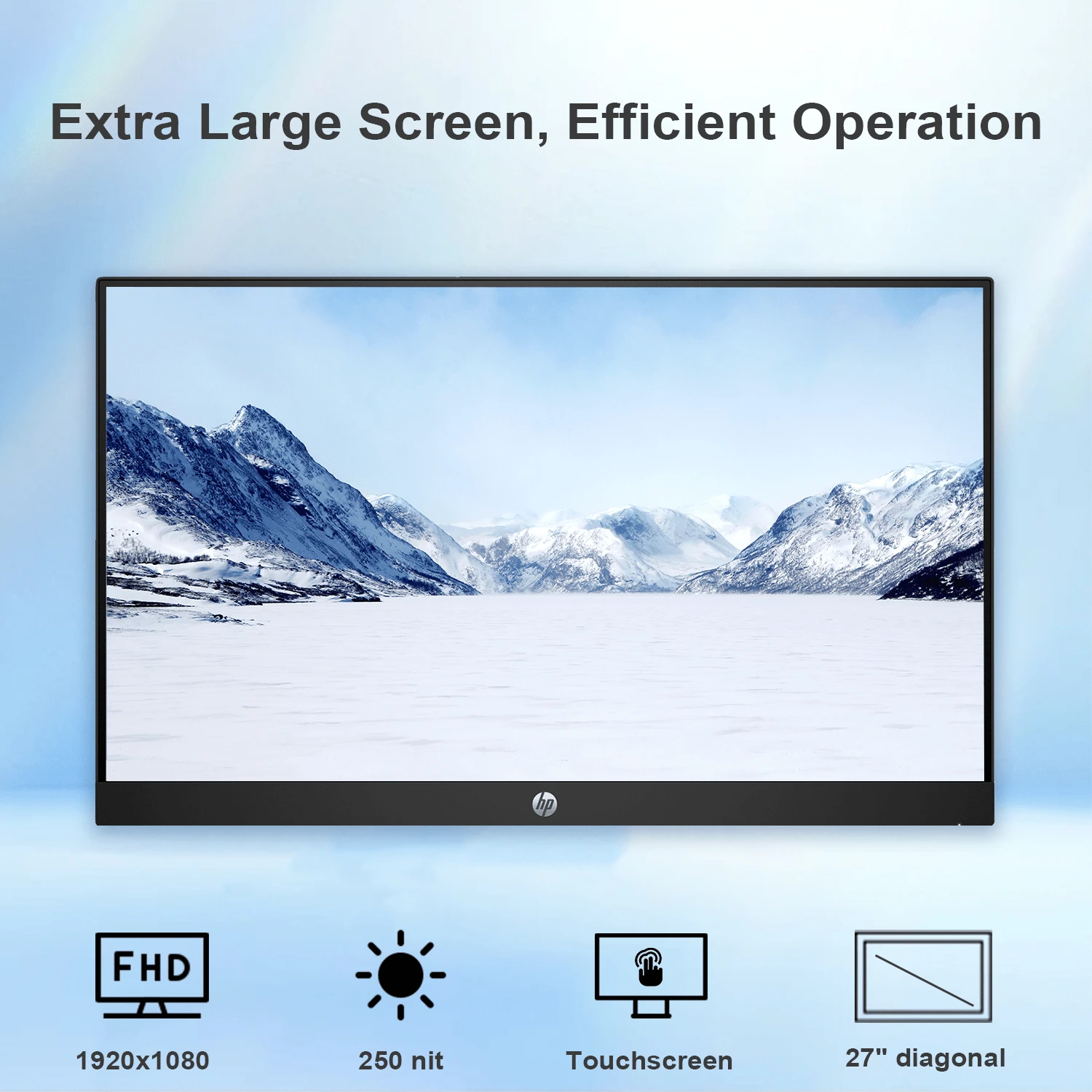 HP HP Essential All-In-One Desktop, 27" FHD Touchscreen, Intel Core I7 ...