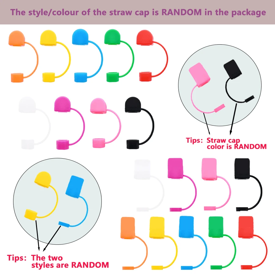 Sanrio 6/12pcs Artist Hello Kitty Straw Cover Fits Tumbler Cup For Cup ...