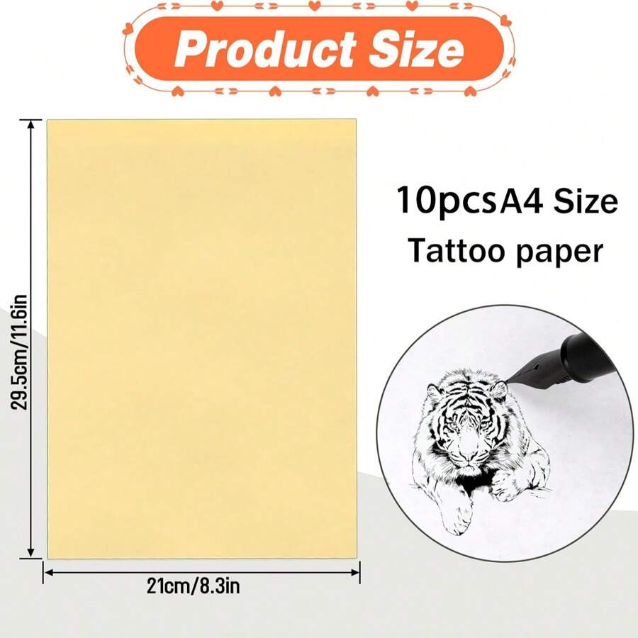 Tattoo Transfer Paper, A4 Size Template For Tattoo Transfer Paper ...