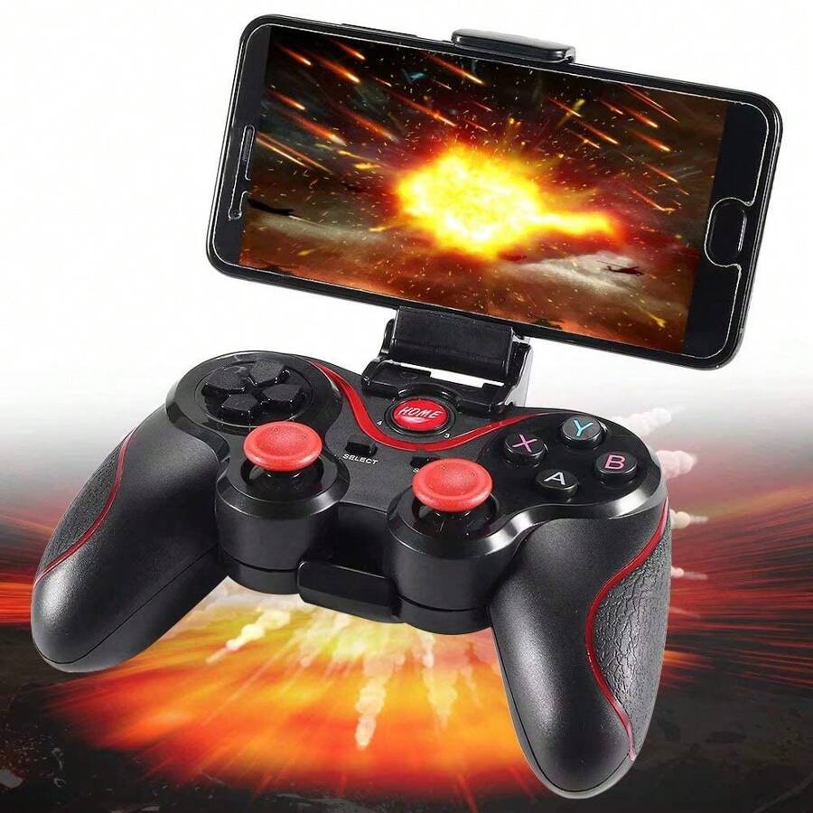 Kabellose Gaming-Gamepad-Controller mit Tastenbelegung für Android ...