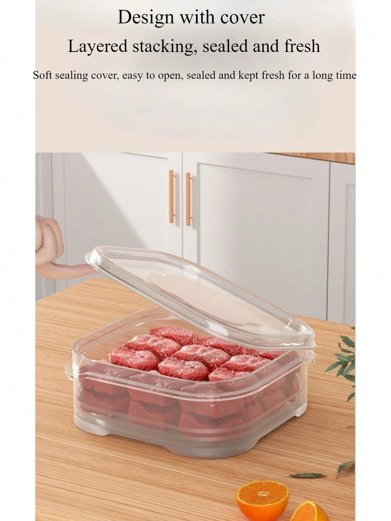 Refrigerator Frozen Meat Compartment Box, Freezer Preservation ...