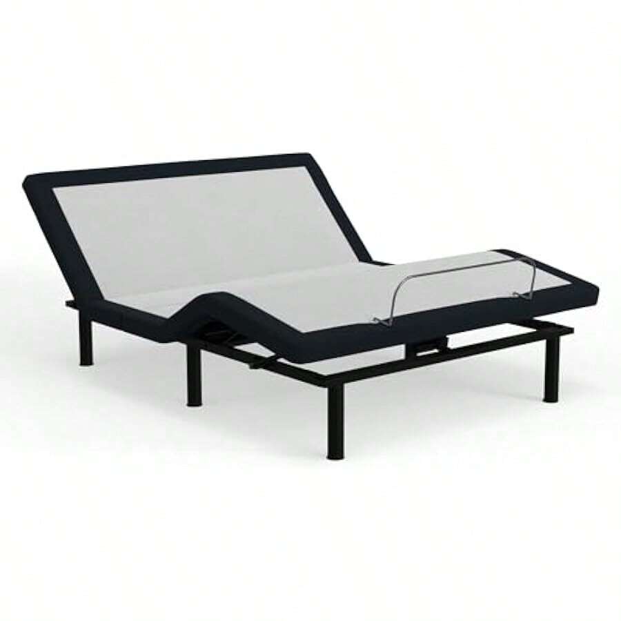 King Size Adjustable Bed Base Frame With Head And Foot Incline Wireless ...
