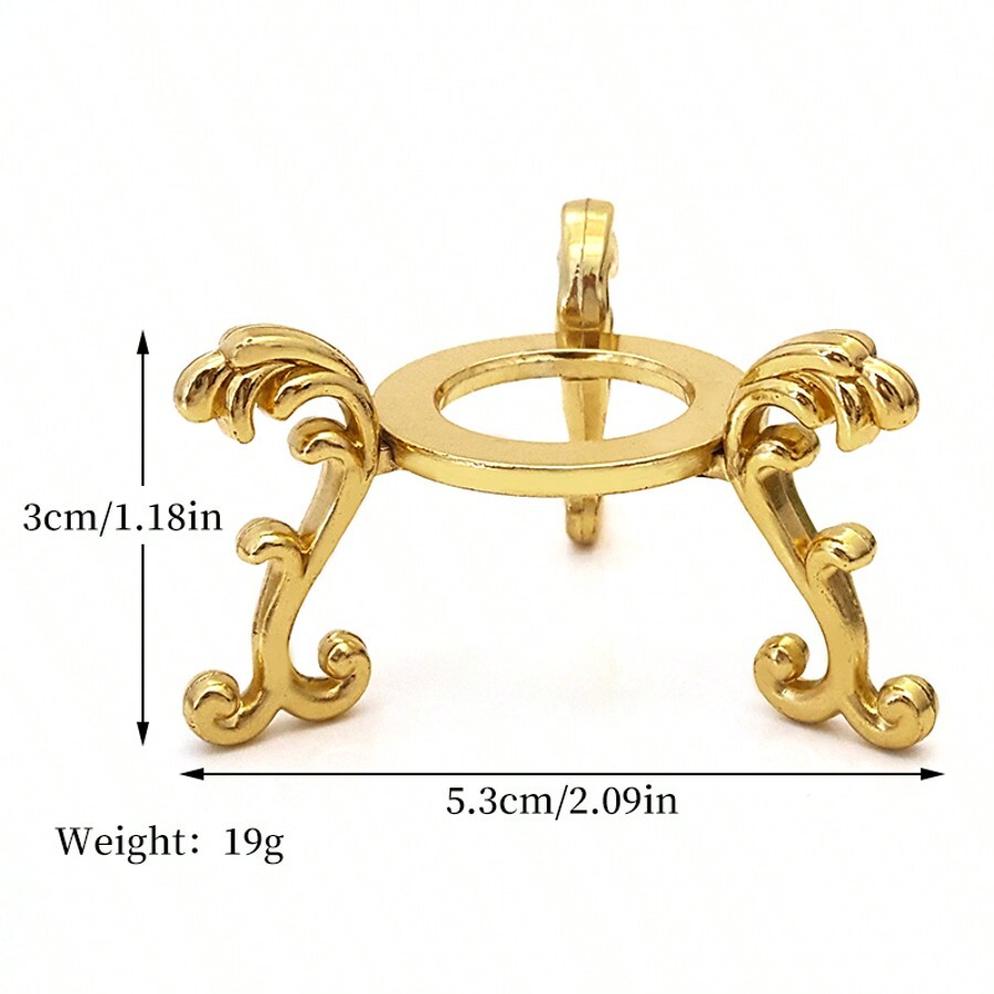 1pc Boho Style Metal Crystal Ball Display Stand With 3 Legs - Elegant ...