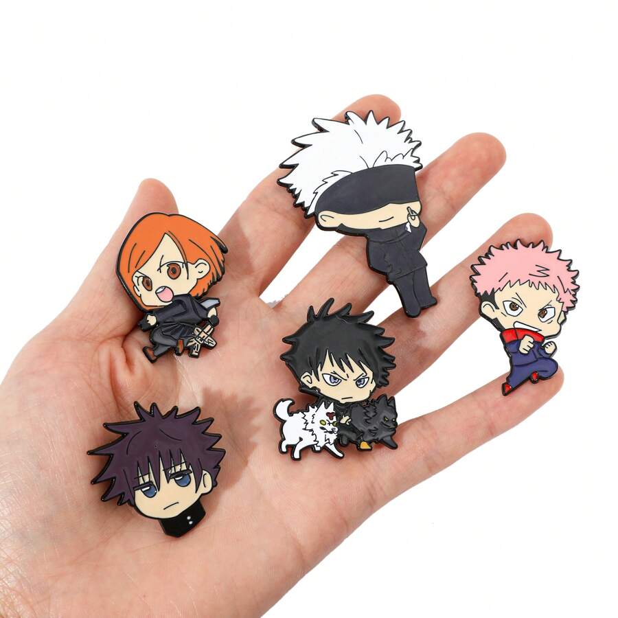 Jujutsu Kaisen Jujutsu Kaisen 5 Pcs Anime Character Brooch Creative