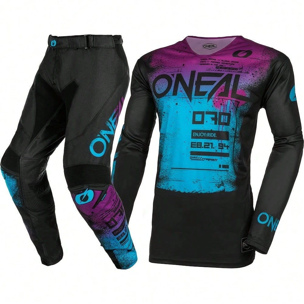 2024 New Black Purple Motorcycle Racing Clothing Jersey Pants ...