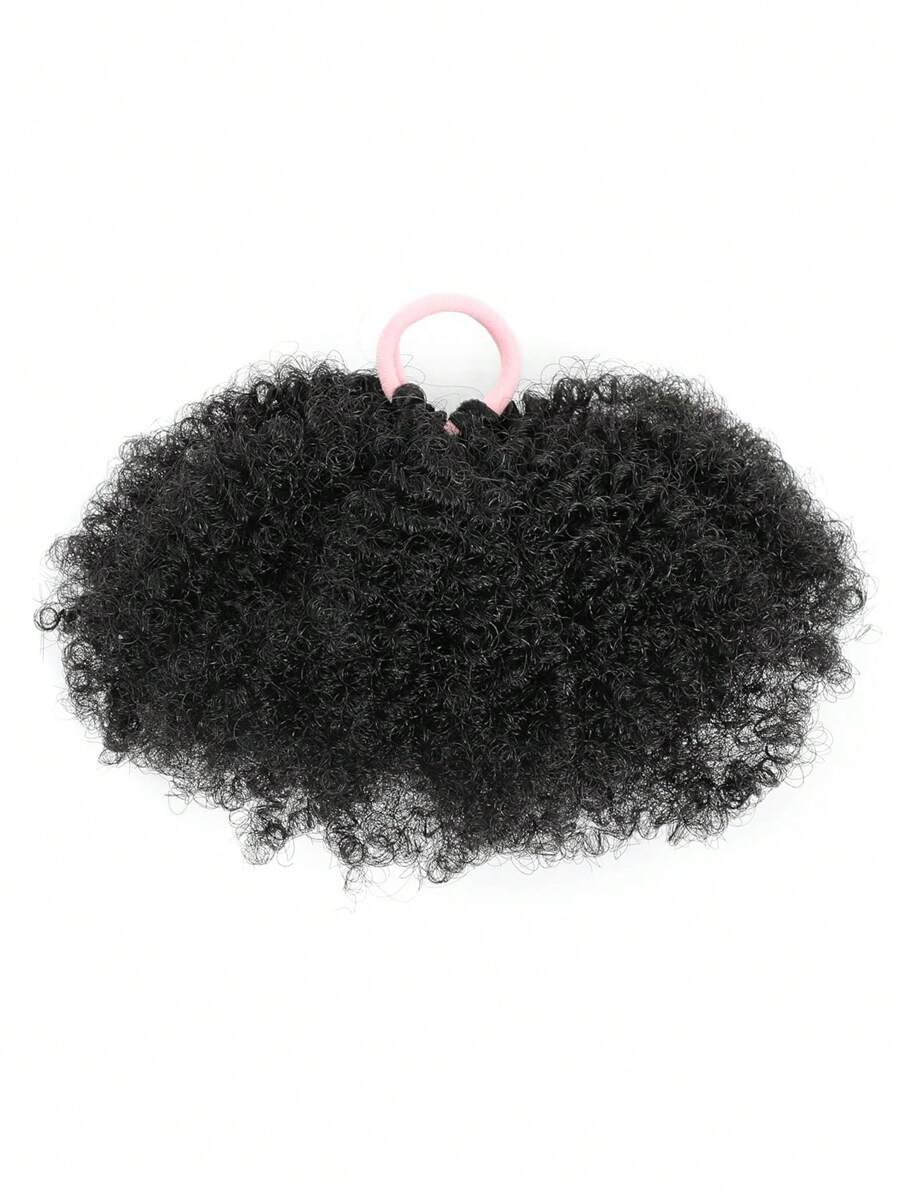 2 Packs Girs Wig Hair Tie Kid Ponytail Double Afro Puffs Kinky Curly ...