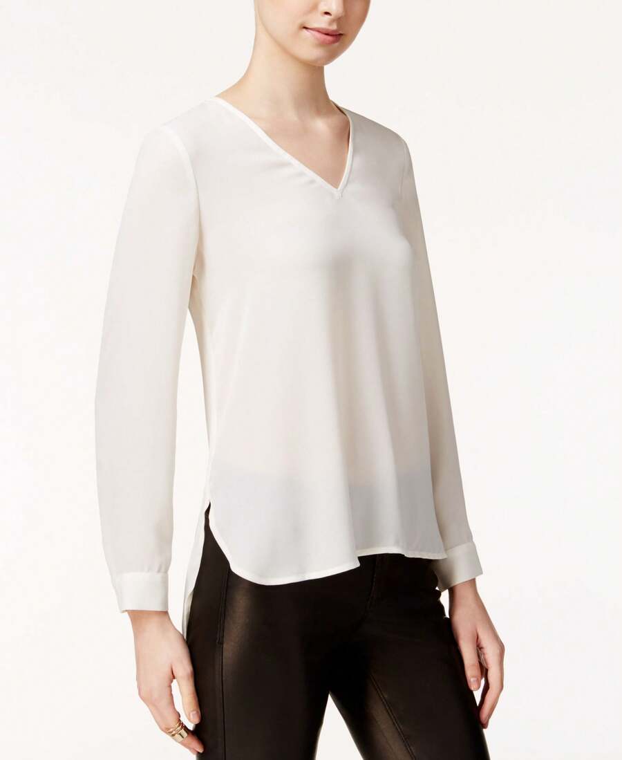 Bar III Bar III Sheer High Low Top | SHEIN USA