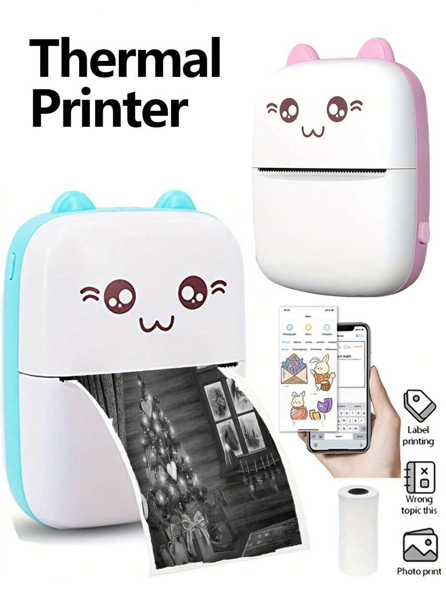 Stampante termica portatile per etichette, mini stampante fotografica ...