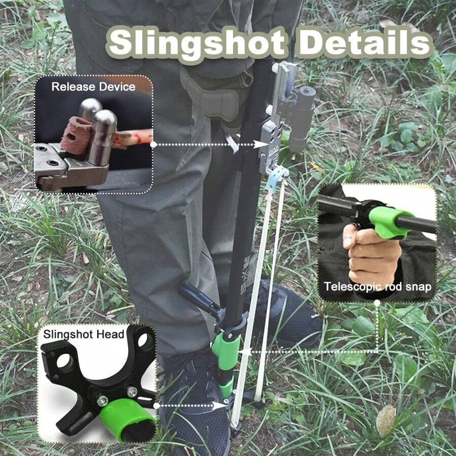 1 Set Outdoor Telescopic High Power, High Precision Slingshot, Leisure ...