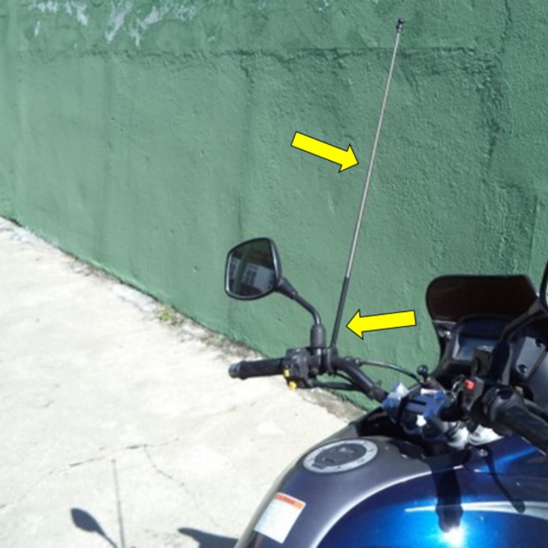 Kite Cutting Antenna Motorcycle Retractable Anti Cerol Stainless Steel ...