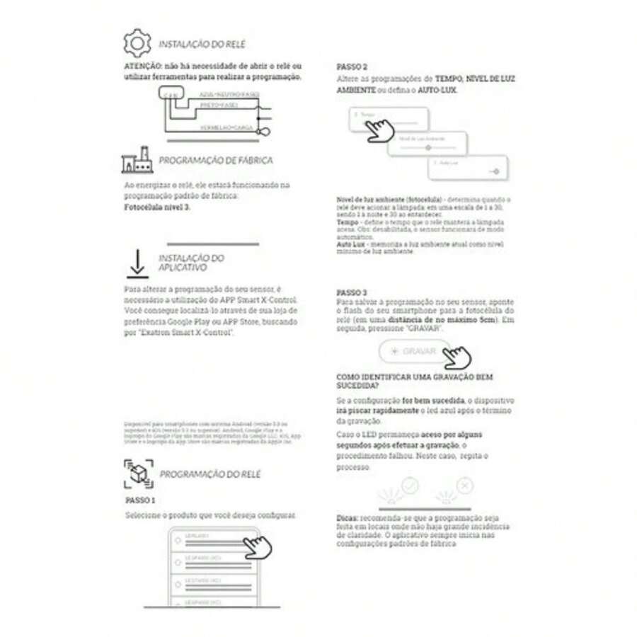 Kit 2 Photocell Relay Photocontroller Timer Exatron 110v 220v Bivolt ...