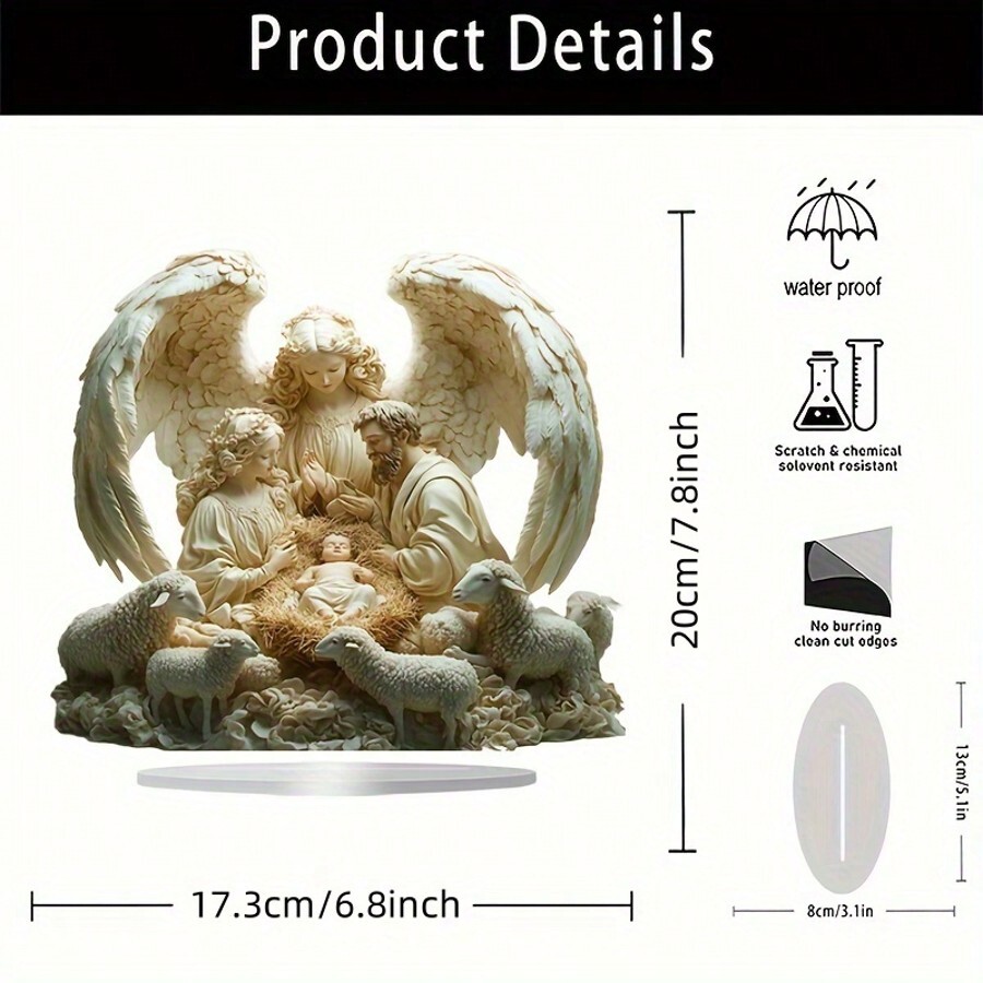 Bohemian Nativity Scene With Acrylic Display Stand - Beetle Wood ...