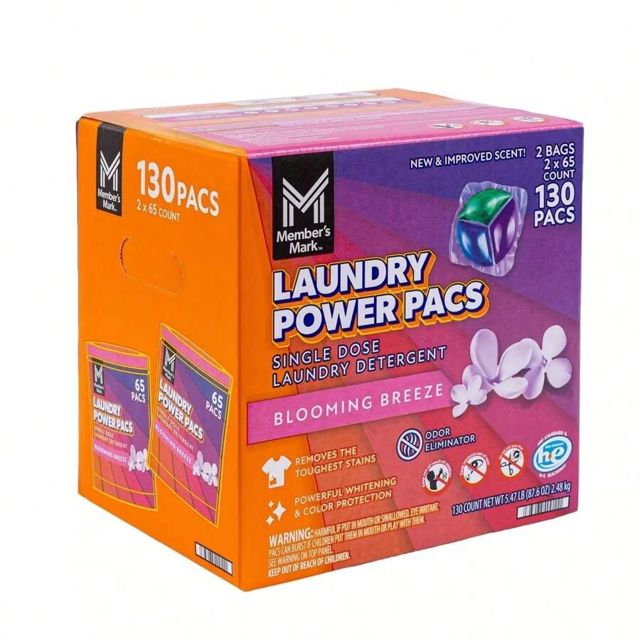 Member's Mark Members Mark Laundry Detergent Power Pacs Blooming Breeze ...