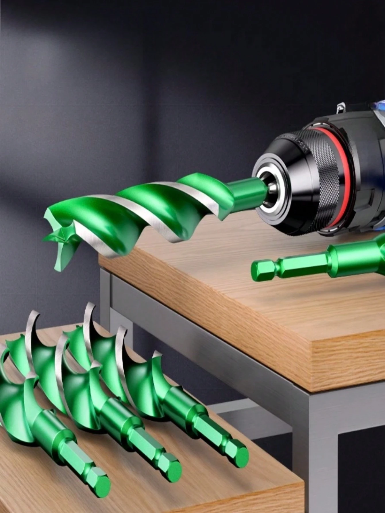 DAIEN 3 Flute 4-Fang Spiral Drill Bits, Carbon Steel, Suitable For ...