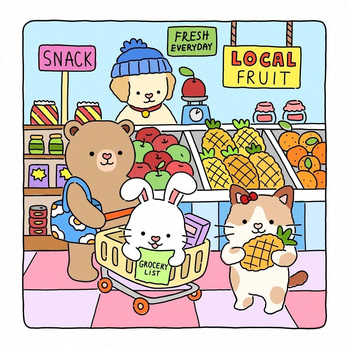 Fuzzy Friends: Super Cute Coloring Book For Adults And Teens Featuring ...