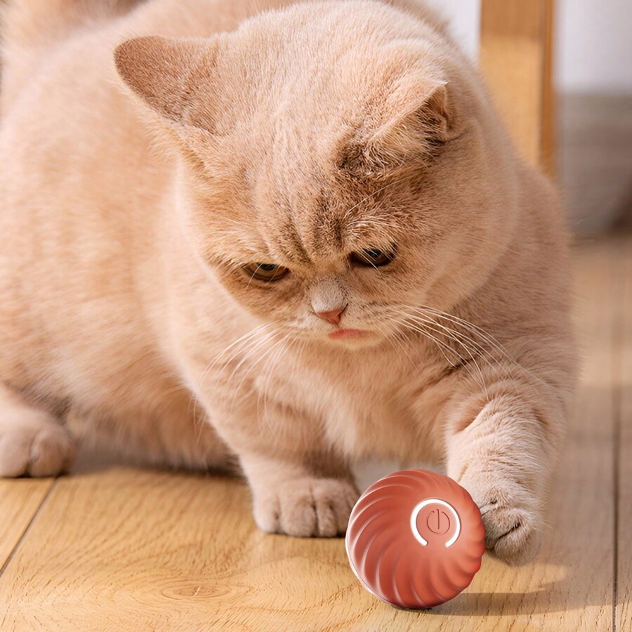 Jouets électriques intelligents pour chats Boule roulante Jouets de poursuite pour animaux de ...