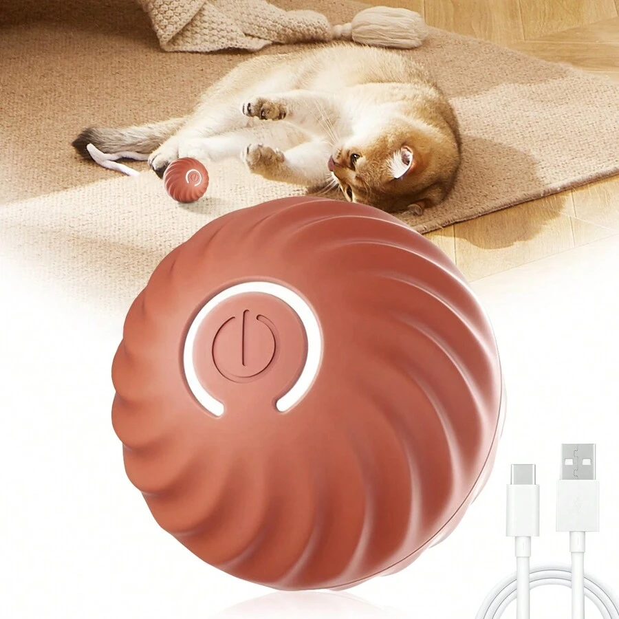Jouets électriques intelligents pour chats Boule roulante Jouets de poursuite pour animaux de ...