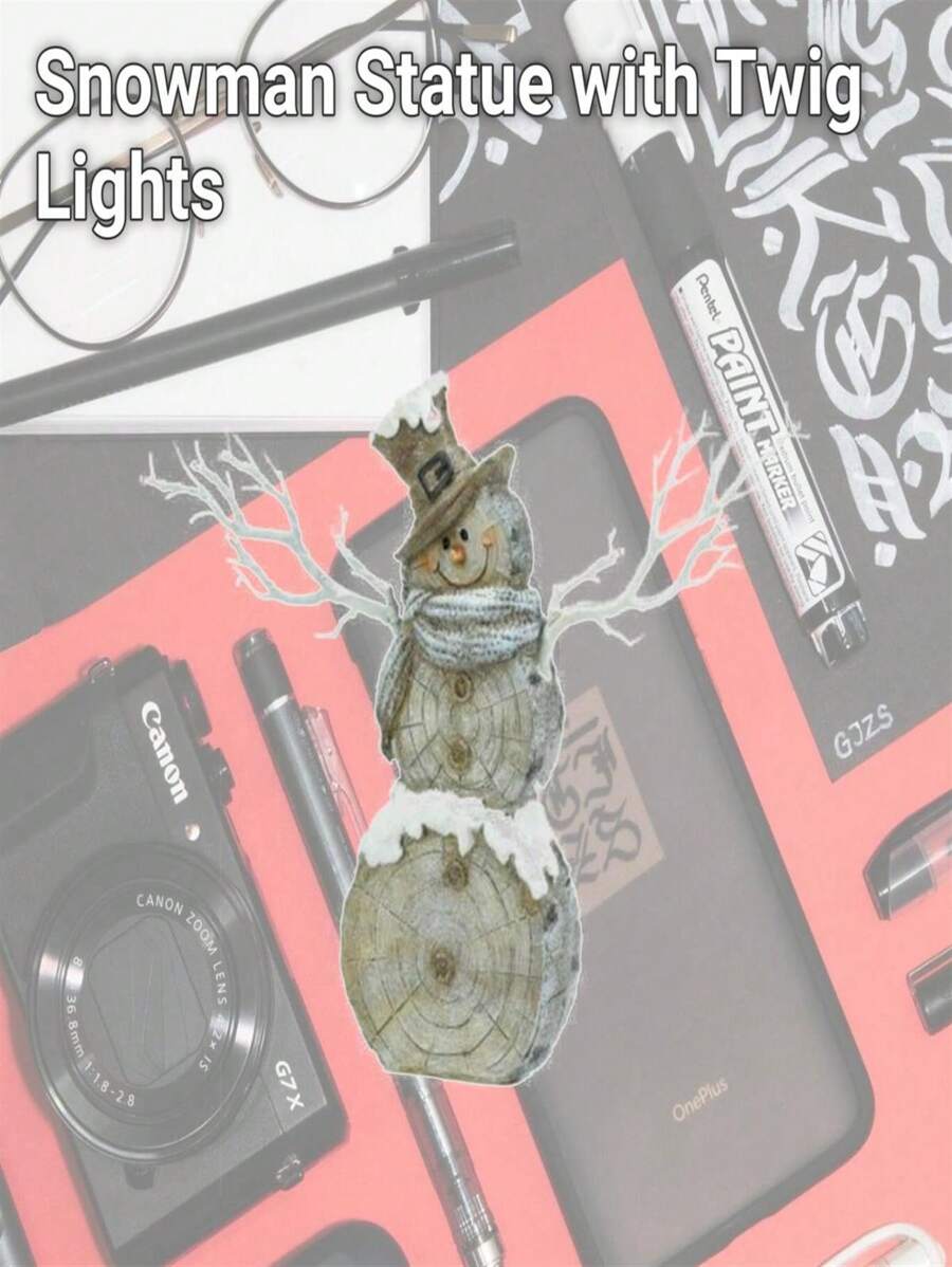 Snowman Statue With Twig Lights for Sale Australia| New Collection Online| SHEIN Australia