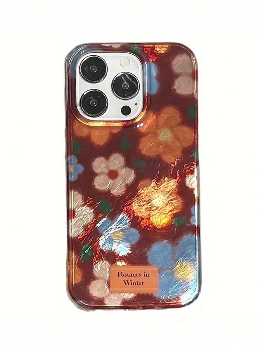 Apple Daisy Tortoise Shell Phone Case 1pc Colorful Flower Pattern Soft ...
