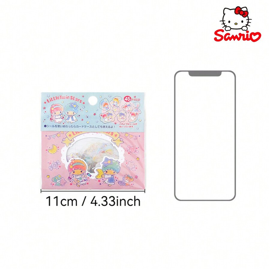 Sanrio 45 Sheets Cute Sanrio PET Waterproof Sticker, Kawaii Hello Kitty, Kuromi, Scrapbooking ...