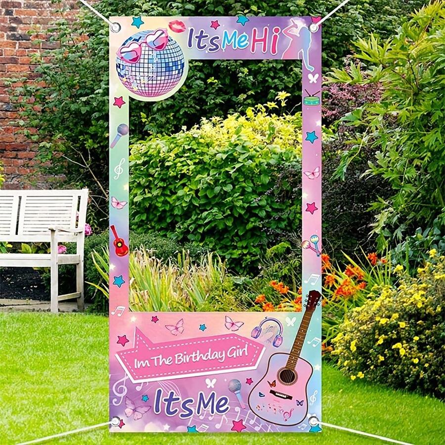 Music Guitar Birthday Decorations Photo Booth Props, Guitar Themed ...