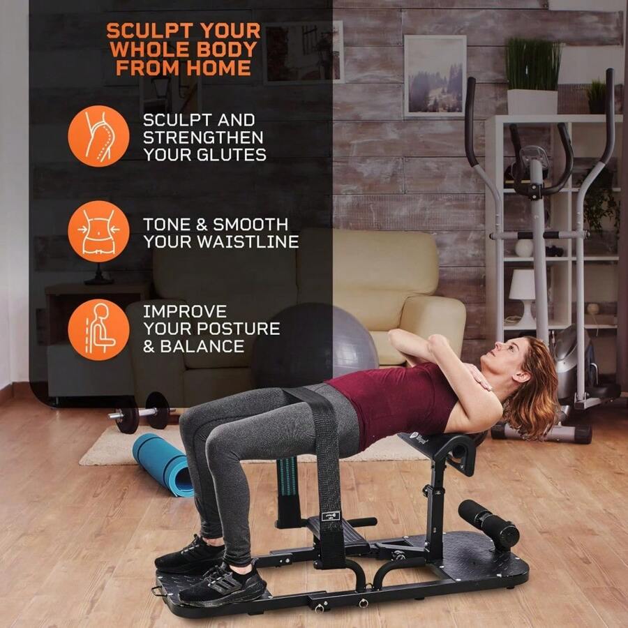 Lifepro GluteBlast Hip Thrust Machine - Premium Squat & Glute Machine ...