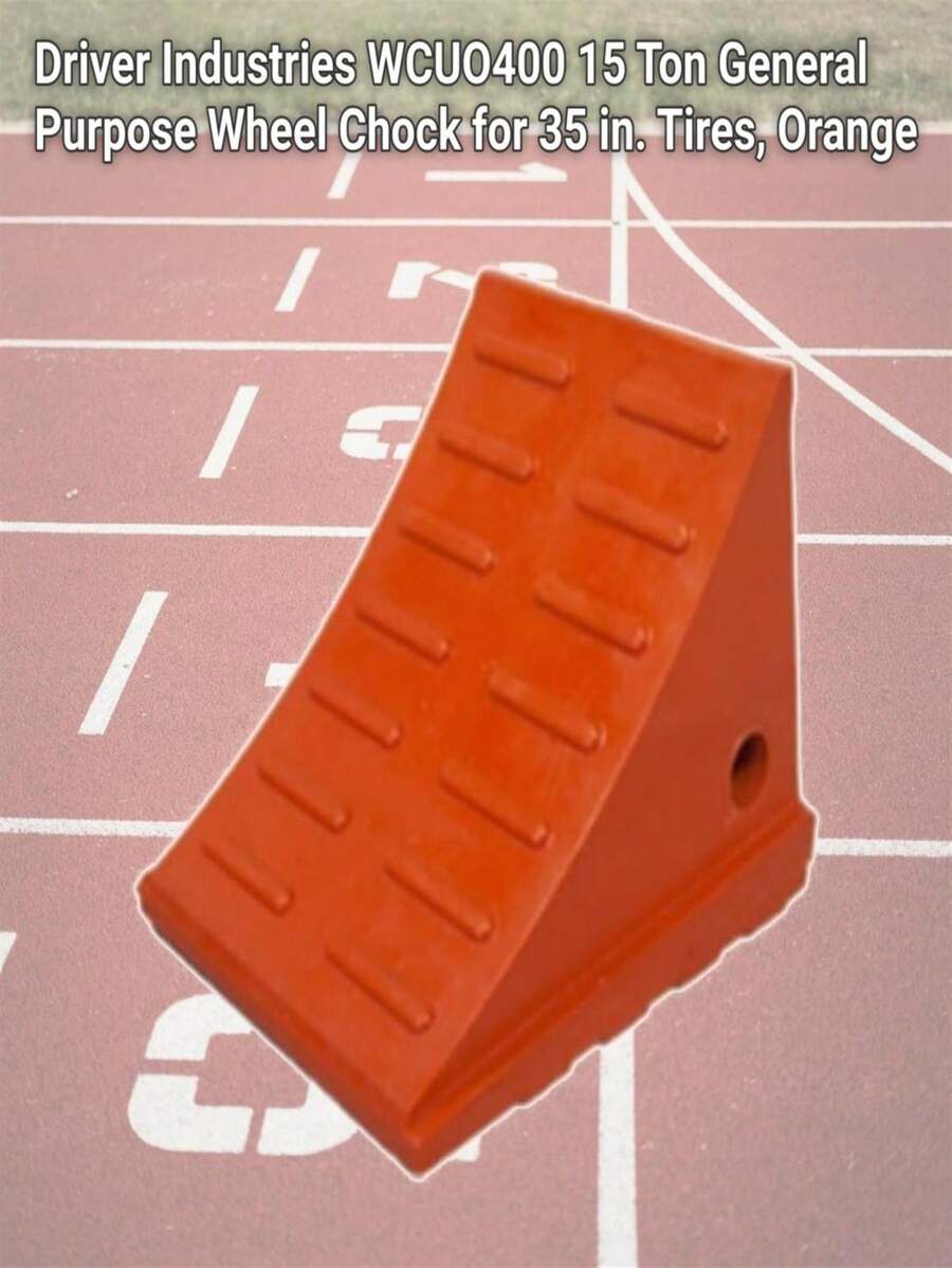 Driver Industries WCUO400 15 Ton General Purpose Wheel Chock For 35 In. Tires, Orange | SHEIN USA