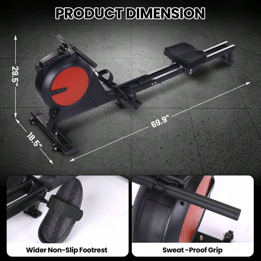 Garvee Rowing Machine For Home, 32 Levels Of Quiet Magnetic Resistance ...