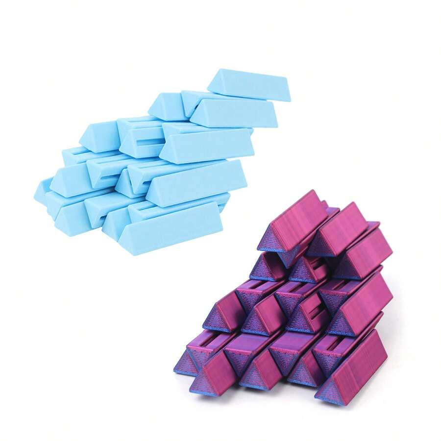 3D Printed Infinity Triangle Puzzle Cube, Stress Relief Small Toy ...