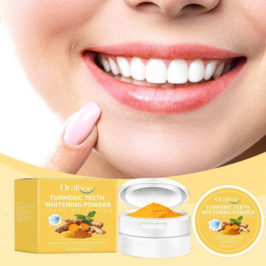 Ginger Yellow Teeth Powder For Cleaning Stains And Caring For Yellow ...