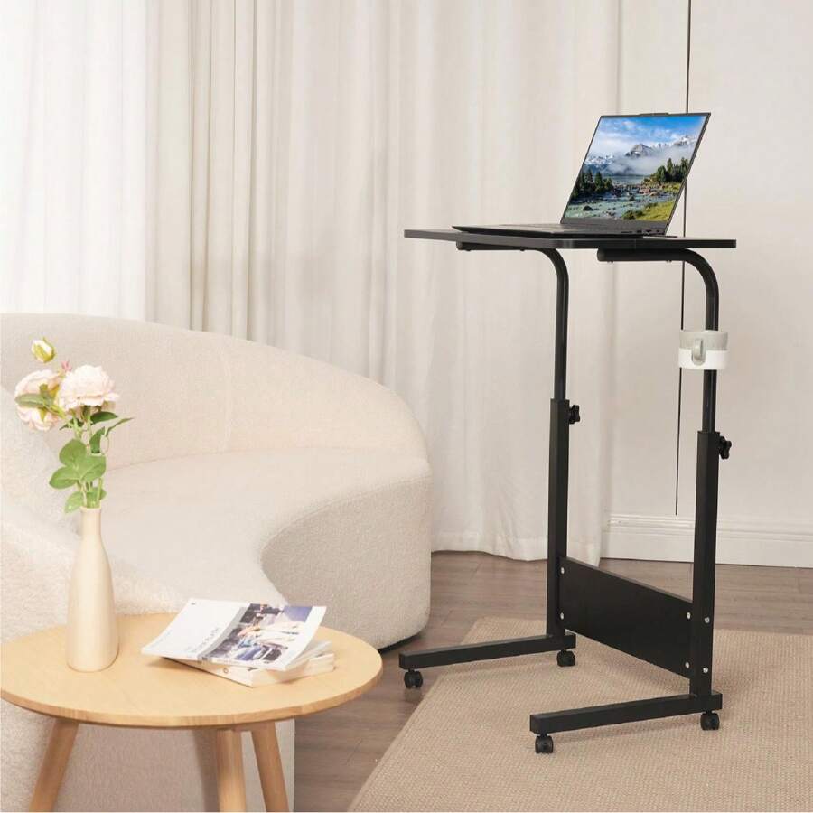 ANTSUN Computer Workstation Adjustable Height Mobile Standing Desk ...
