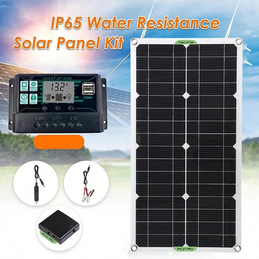 Kit de cellules solaires de panneau solaire de module solaire monocristallin de 30W 12V avec ...