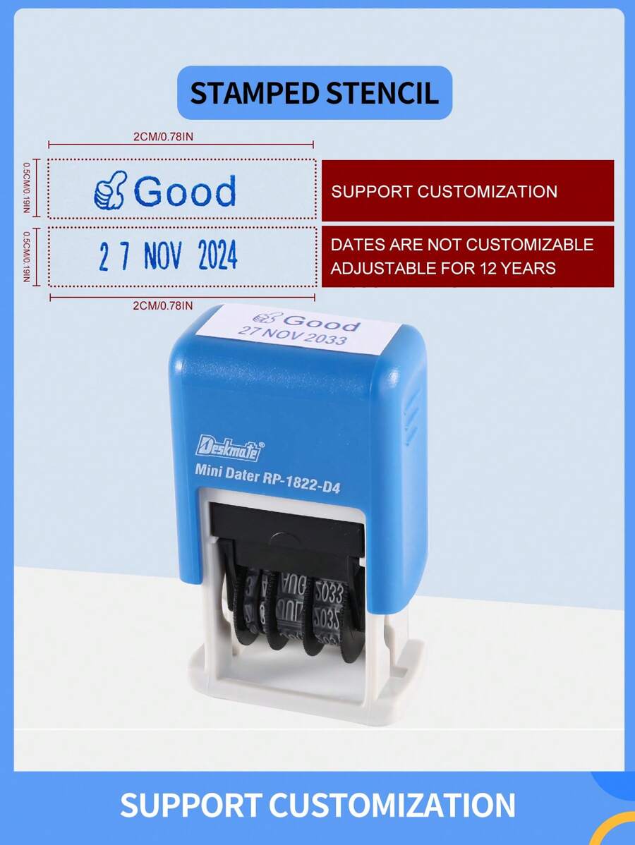 Adjustable Date Stamp With Year, Month, Day - Teacher Grading Work ... Adjustable Date Stamp With Year, Month, Day - Teacher Grading Work ...