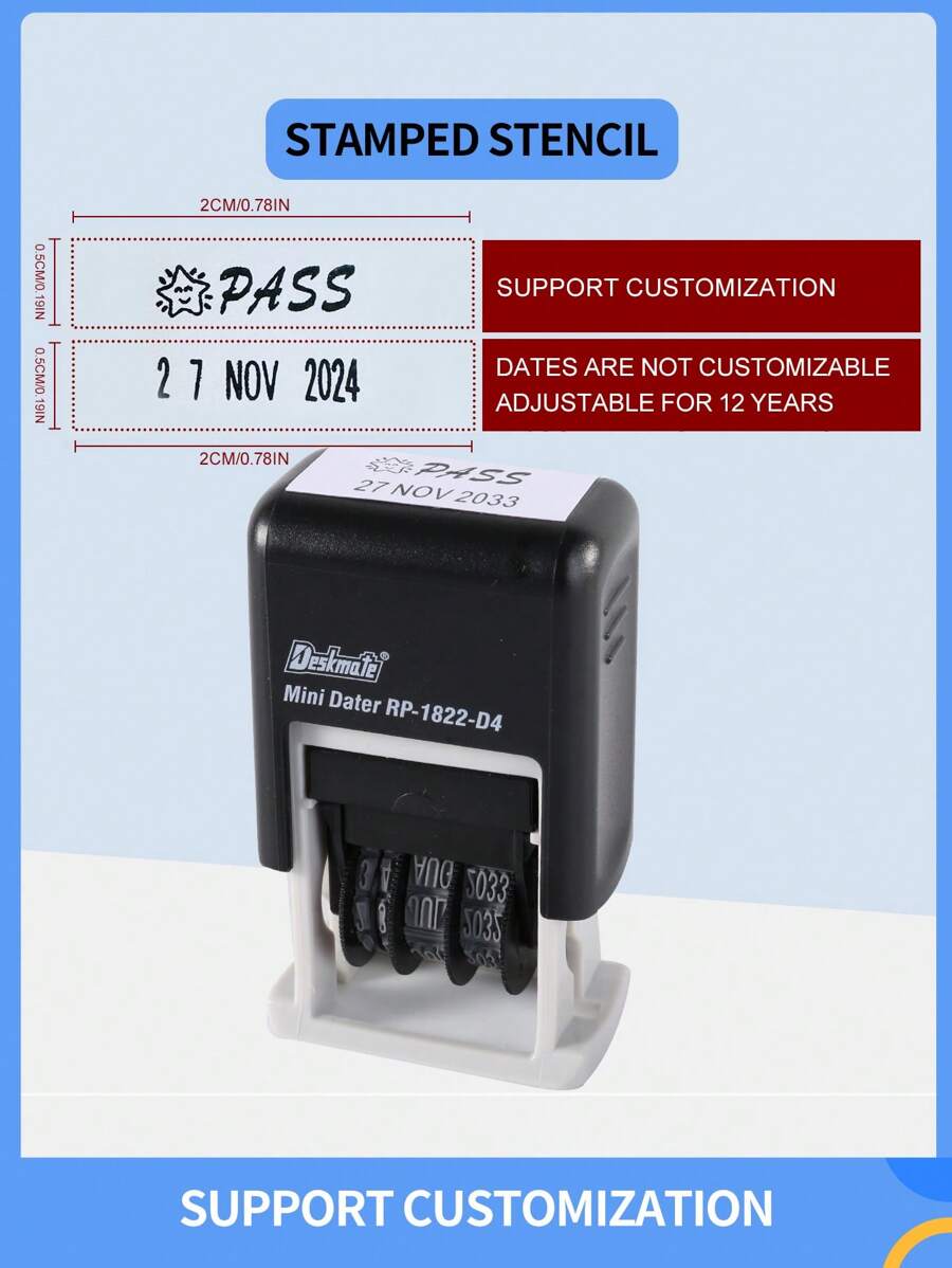 Adjustable Date Stamp With Year, Month, Day - Teacher Grading Work ... Adjustable Date Stamp With Year, Month, Day - Teacher Grading Work ...