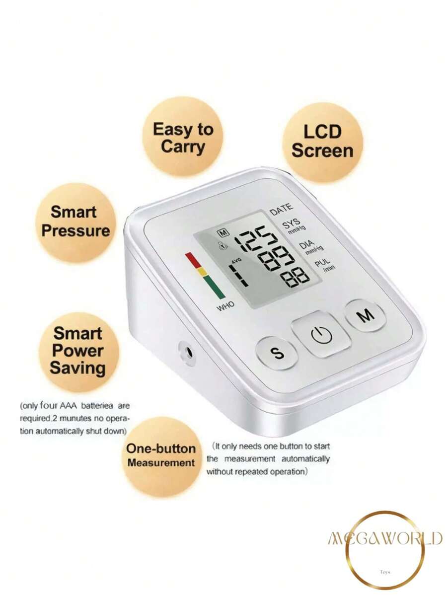Digital Pressure Testing Device 1P White Color Blood Pressure Monitor ...