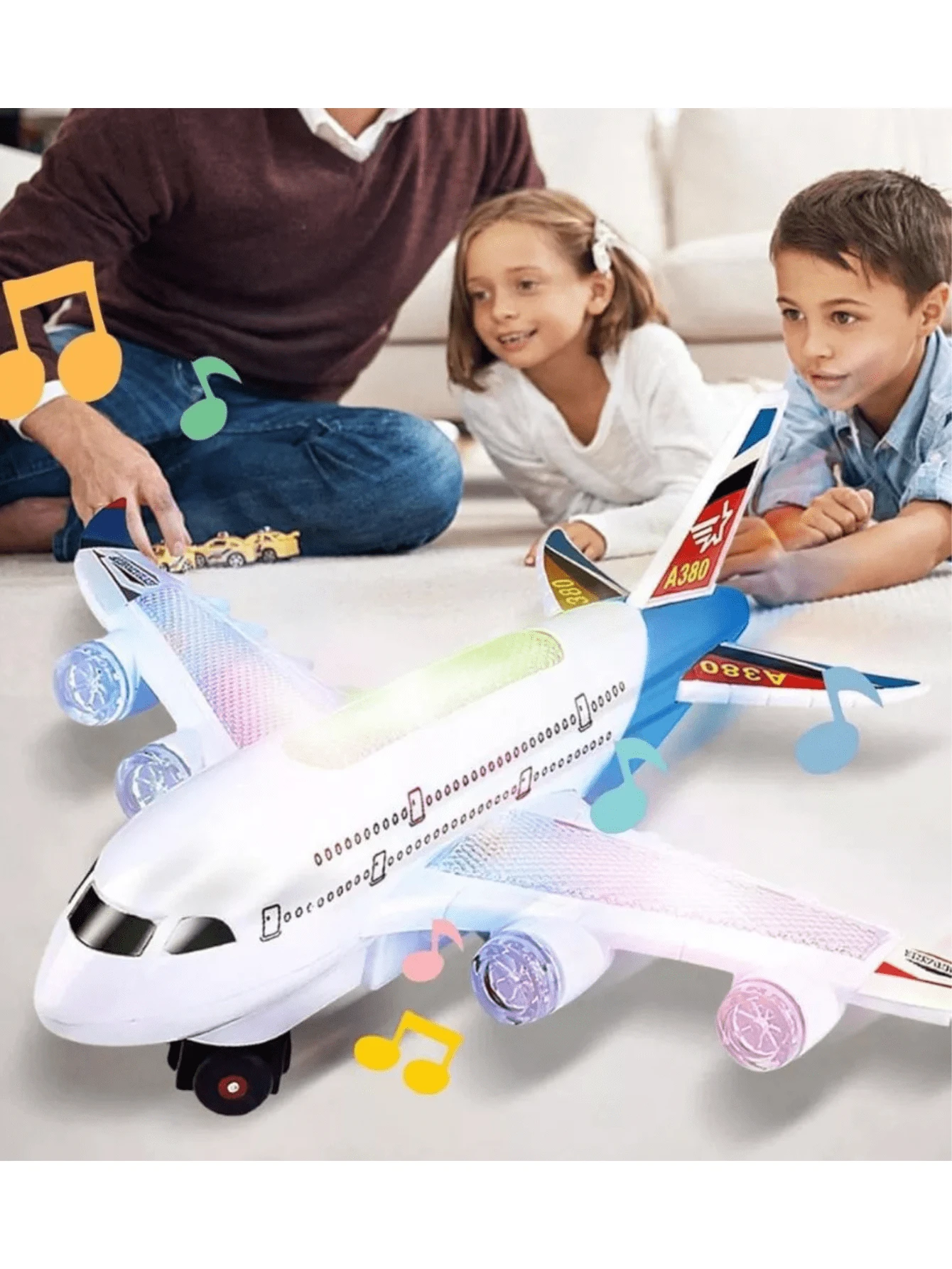 Airplane With Sound Music Light Toy Airplane Gift Airplane With Light ...
