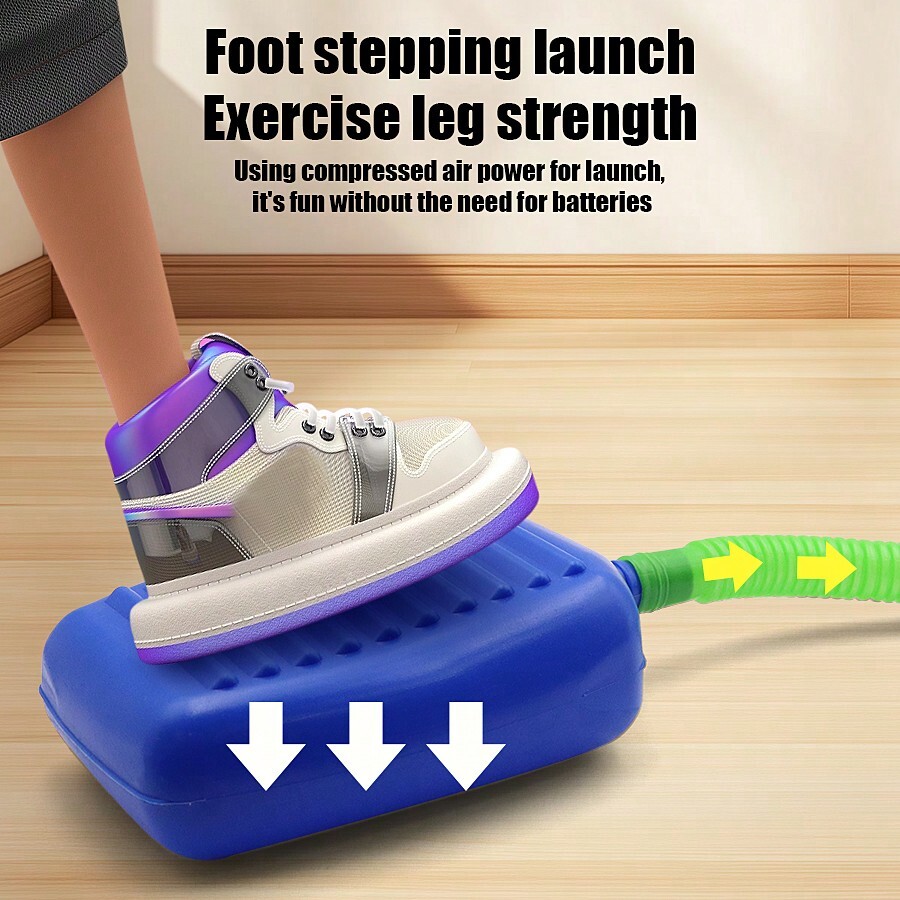 Foot-Stepping Small Rocket Toys Outdoor Ejection Flying Launch Rocket ...