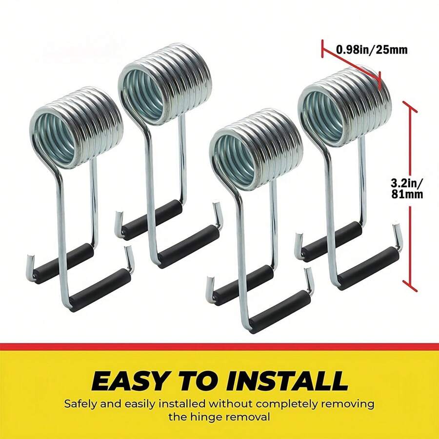 6-Piece Universal Butterfly Spring Door Closer With Door Hinge Pin Lock ...