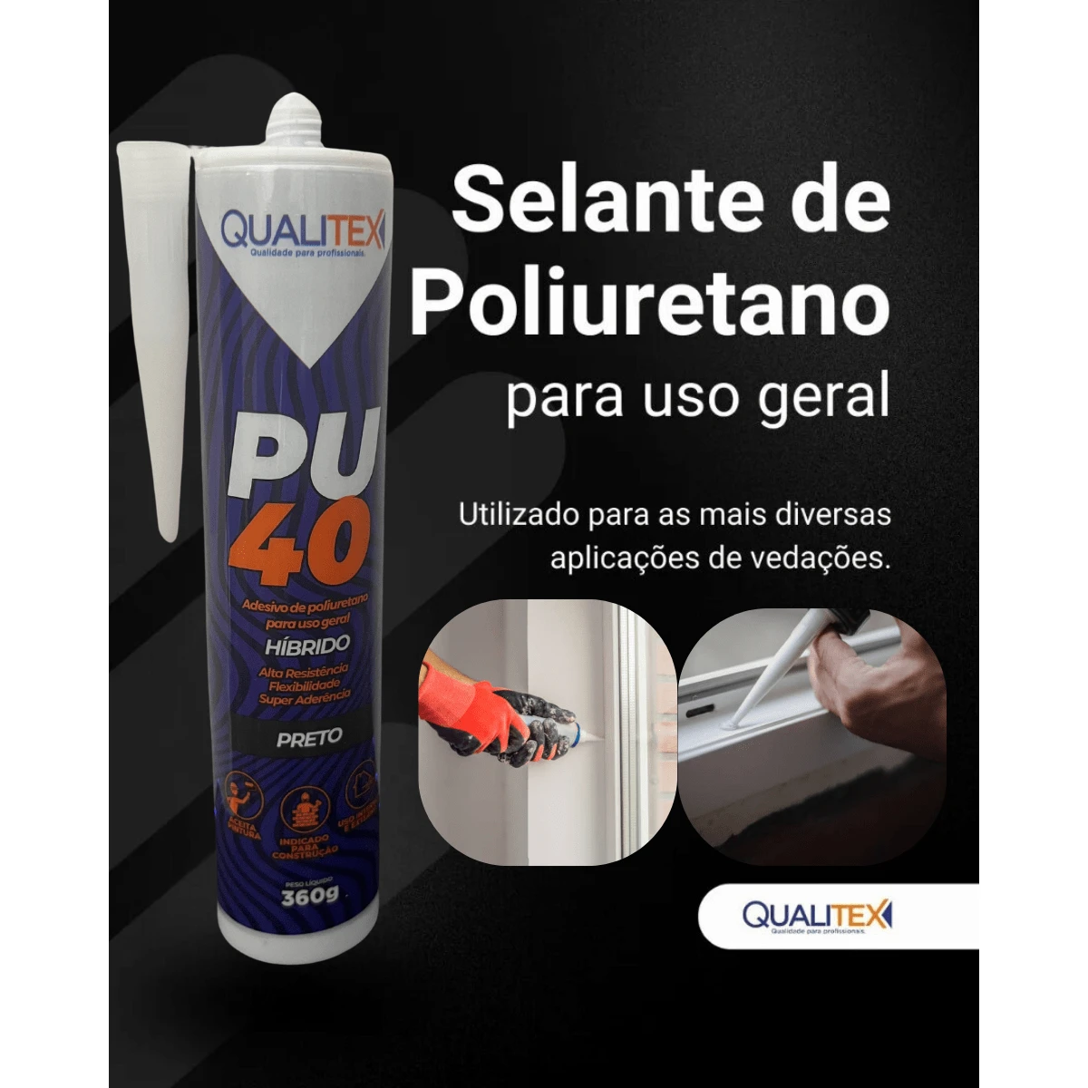 PU40 Adhesive Sealant Glue Pu40 White/Black 360g Polyurethane Adhesive ...