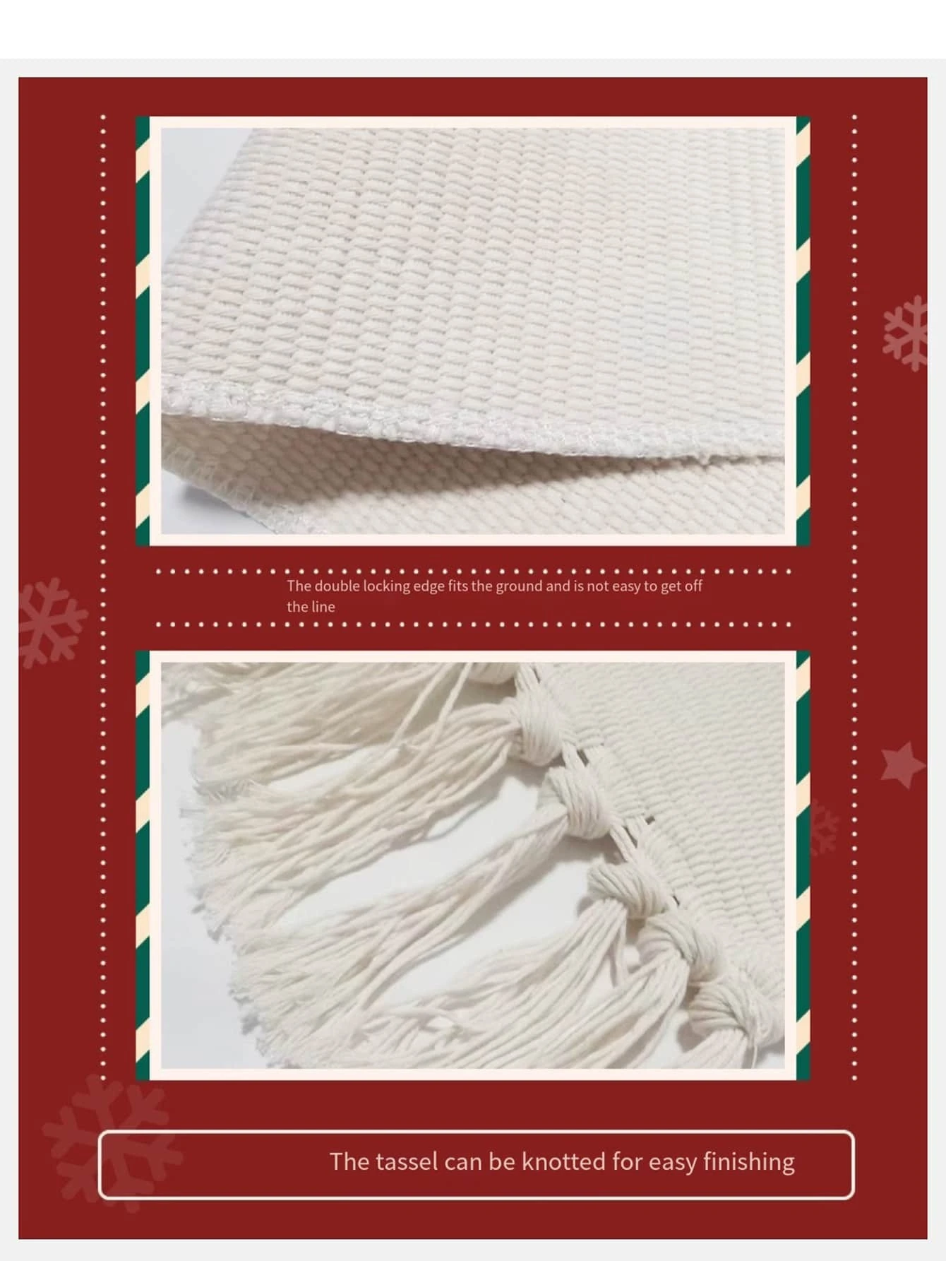 1pc Linen Soft Fringe Carpet, Boho Style Handmade Rug, Retro Classical ...