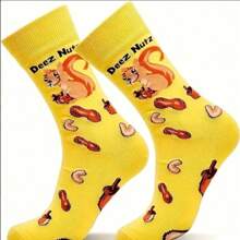 Fun Socks For Ladies, Fun Novelty Adult Dress Socks With Crazy Squirrel ...