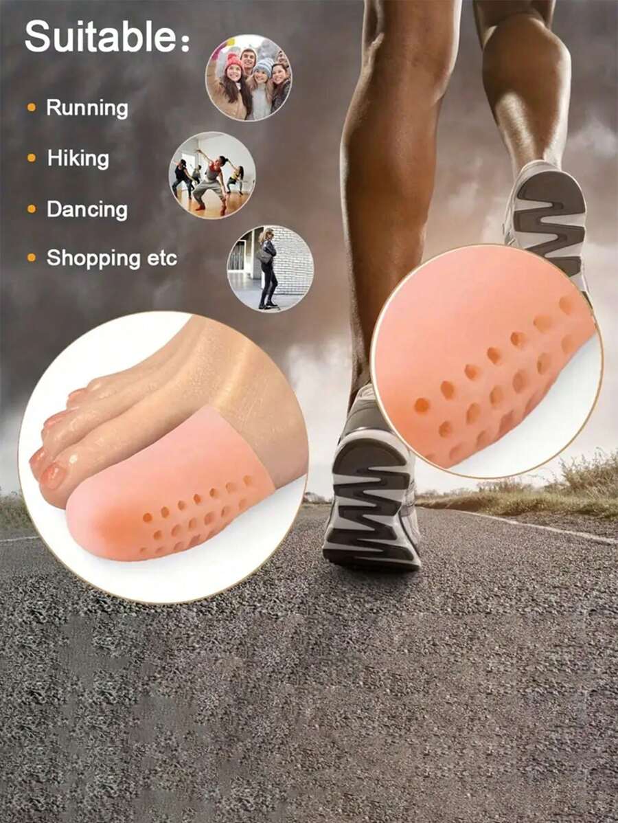 Silicone Toe Sleeves - Toe Cap Protector For Corns, Blisters, Calluses ...