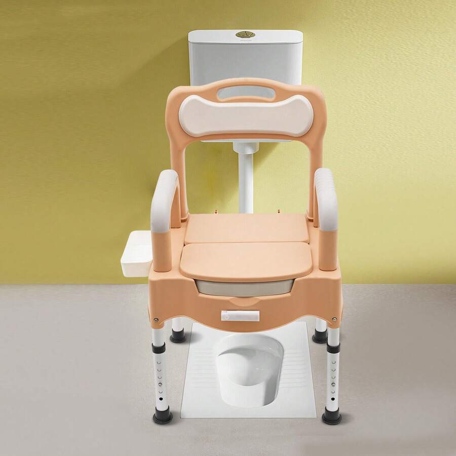 CNCEST CNCEST Bedside Commodes Chair, Height Adjustable Bath Seat ...